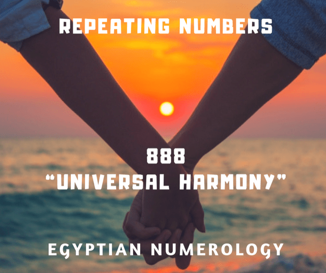 Egyptian Numerology Repeating Numbers 888 Egyptian MERIDIAN